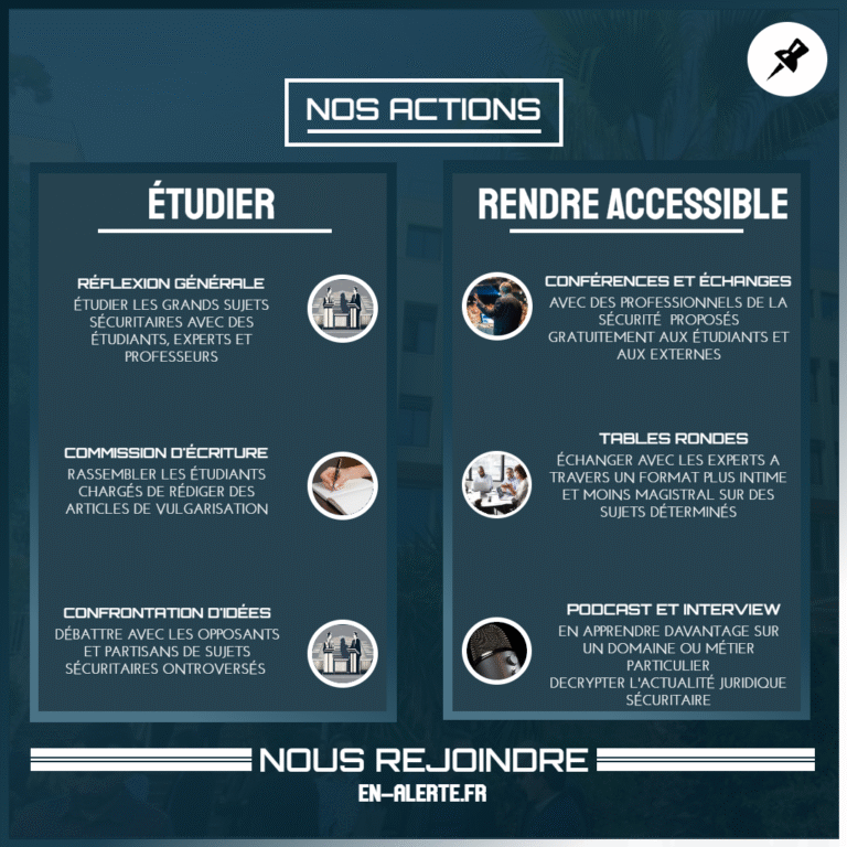 nos actions – EN ALERTE!